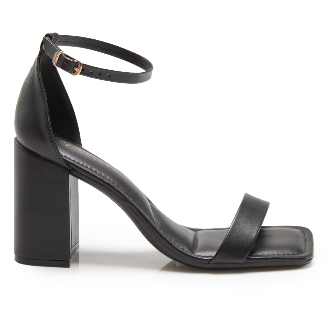 Sandália Preta Bebecê Salto Alto | Gaston