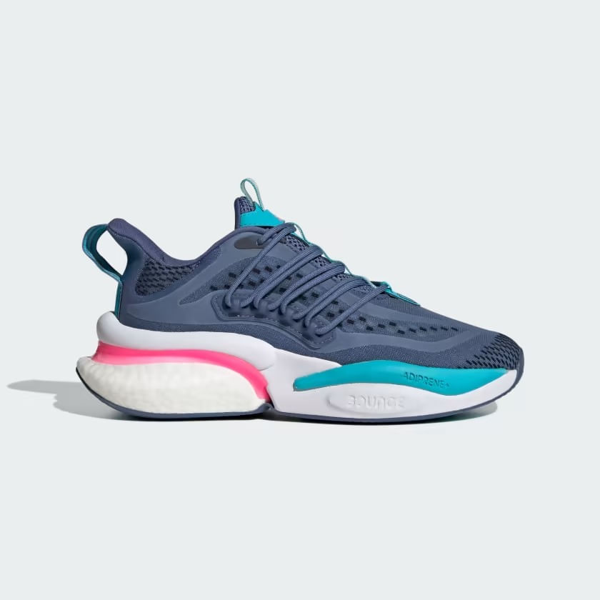 Tênis Adidas Alphaboost V1 Azul Feminino | Gaston
